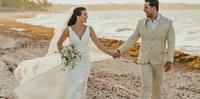 Ex-BBBs Kamilla Salgado e Eliéser Ambrósio renovam votos de casamento ...