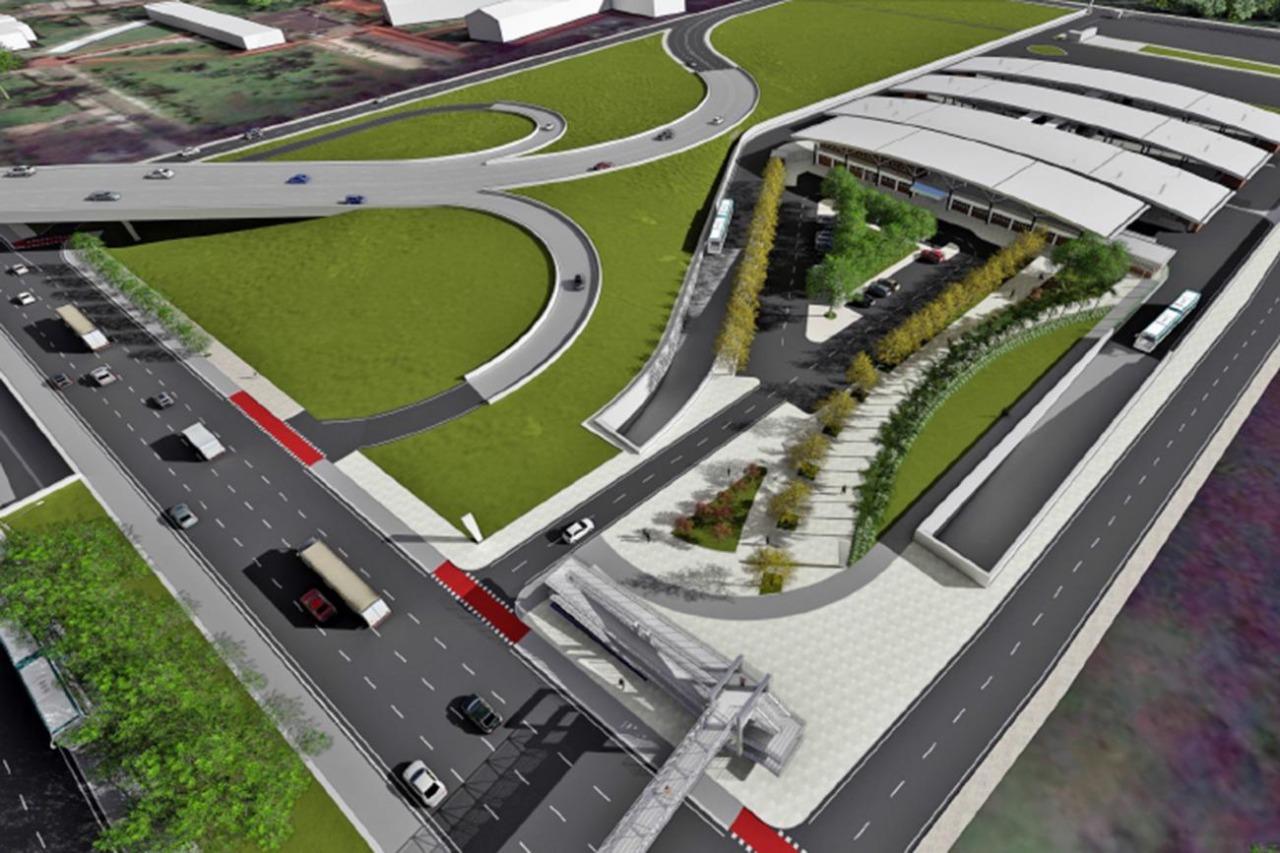 Obras do primeiro grande terminal do BRT Metropolitano começam a ganhar ...