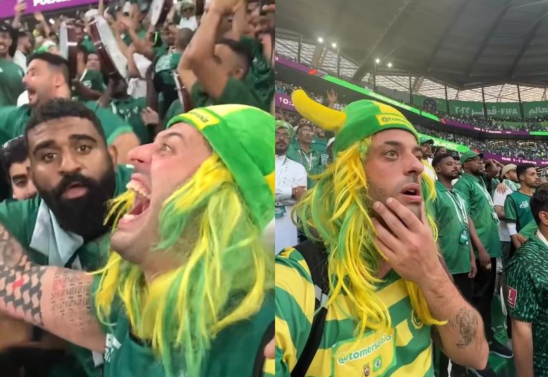 Rei da Arábia Saudita busca por brasileiro que viralizou em jogo contra ...
