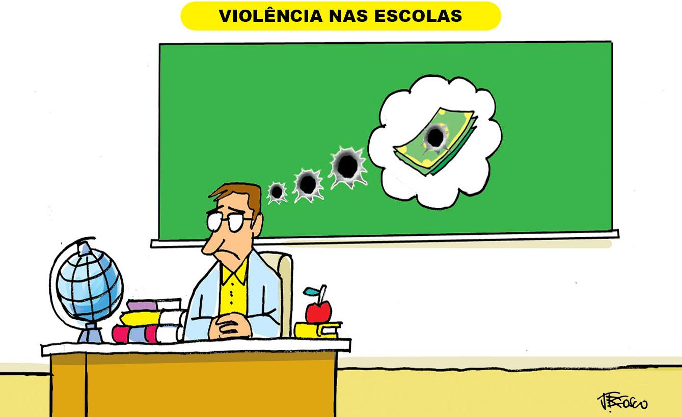Violência nas escolas | Charges | O Liberal