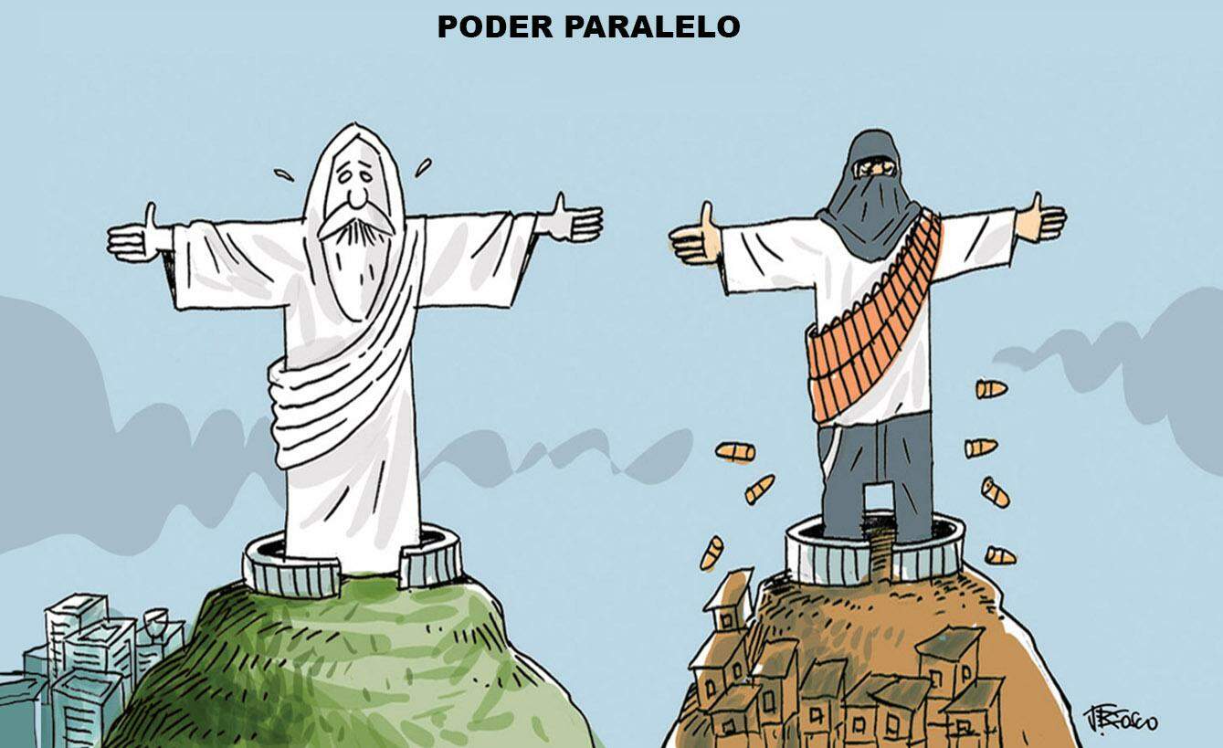 Rio violento do poder paralelo | Charges | O Liberal