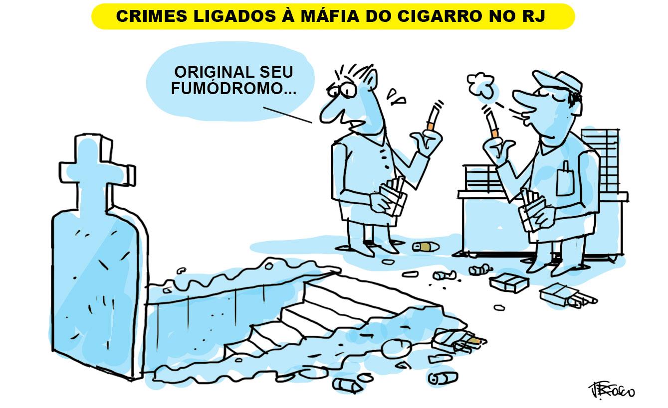 Crimes ligados à máfia do cigarro no RJ | Charges | O Liberal