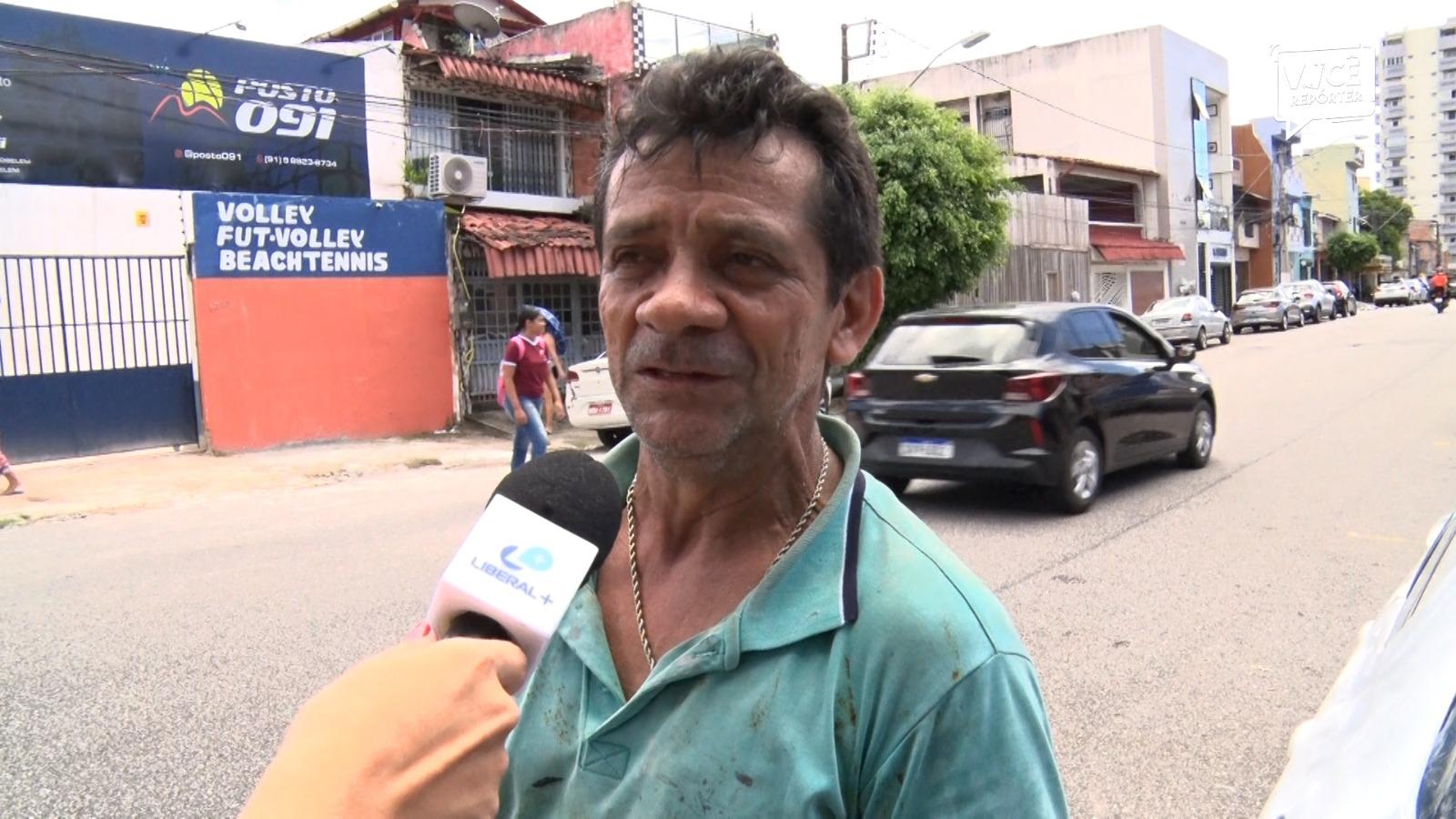 Pintor Nelson Trindade reclama de buraco na rua Diogo Móia, em Belém ...