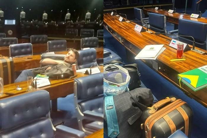 Senador Marcos do Val está 'morando' no plenário do Senado: 'não tenho ...