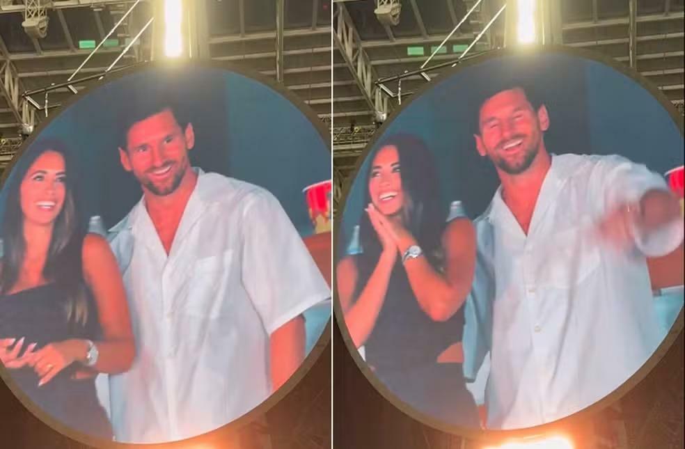 'Flagra certo': Messi e esposa são registrados na câmera do beijo do ...